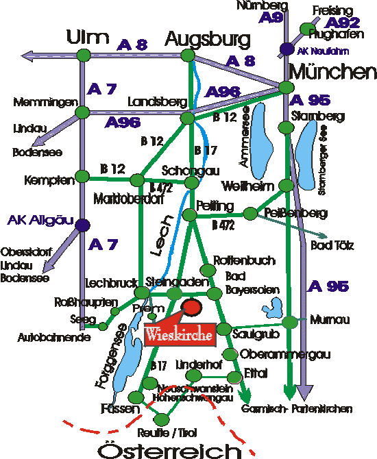 Map - Wallfahrtskirche zum gegeisselten Heiland