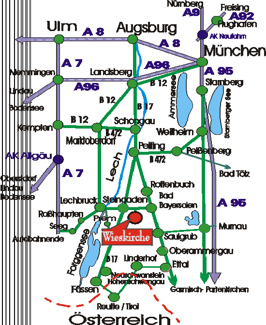 Map - Wallfahrtskirche zum gegeisselten Heiland